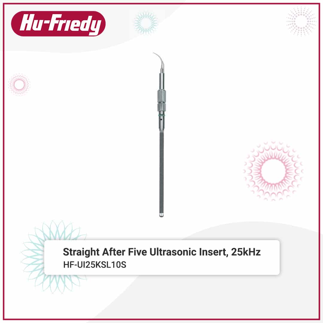 Straight After Five Ultrasonic Insert, 25kHz - Galla Dental